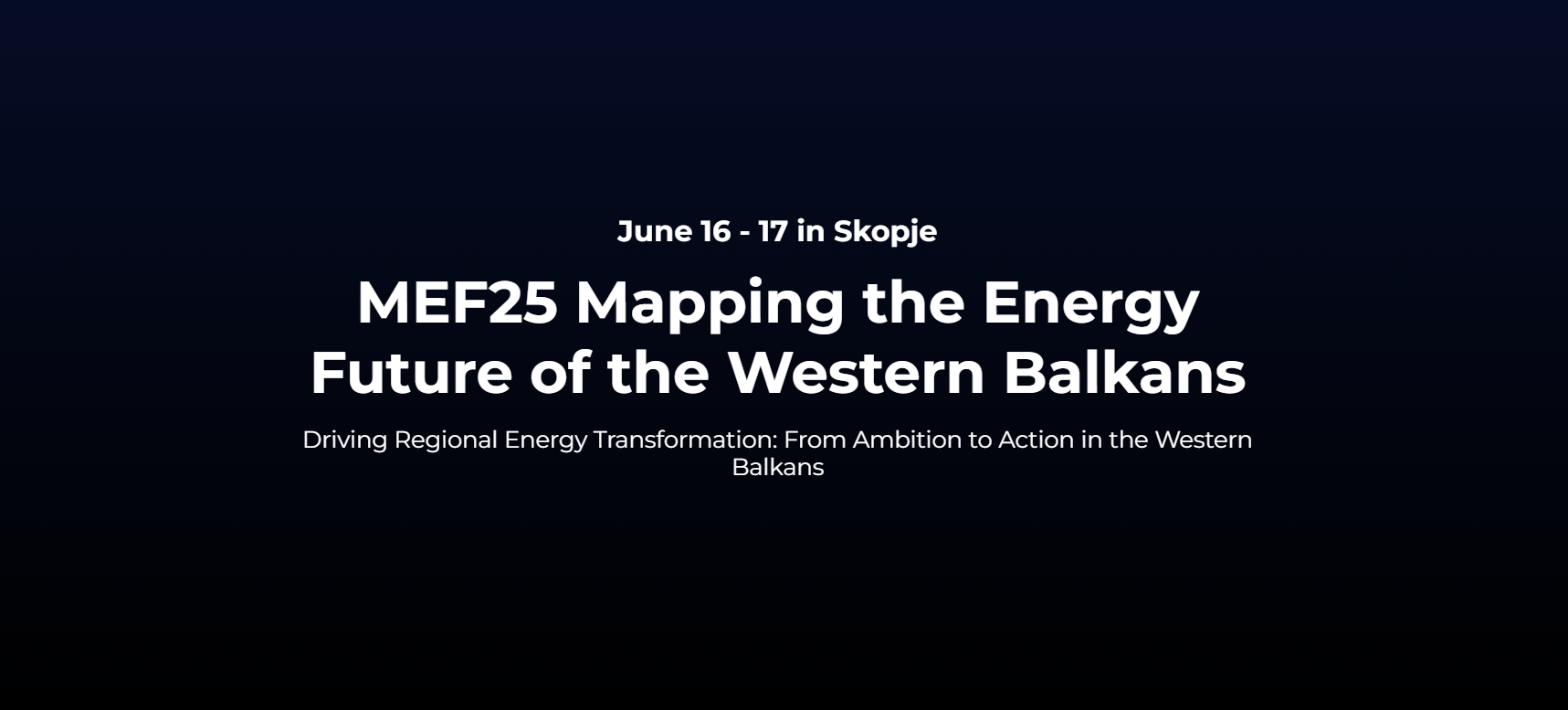 Macura at MEF-WB Energy Forum 2025 in Skopje – RES Foundation